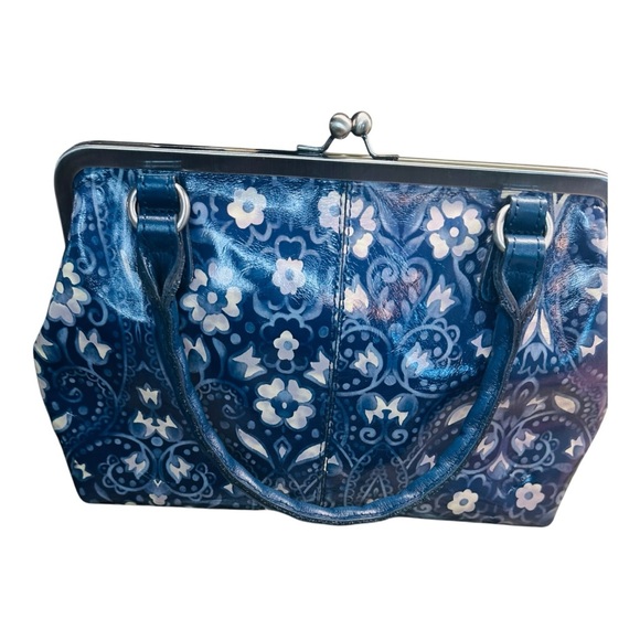 Patricia Nash | Bags | Patricia Nash Hand Tooled Blue Floral Handbag W ...